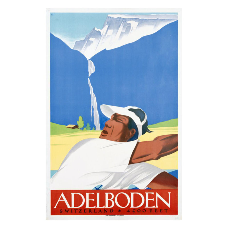 1000Museums Adelboden poster by Willy Trapp - Giclee Print | Wayfair
