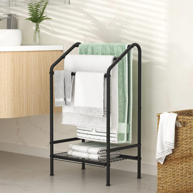 17 Stories Free-Standing Metal Quilt Rack | Wayfair