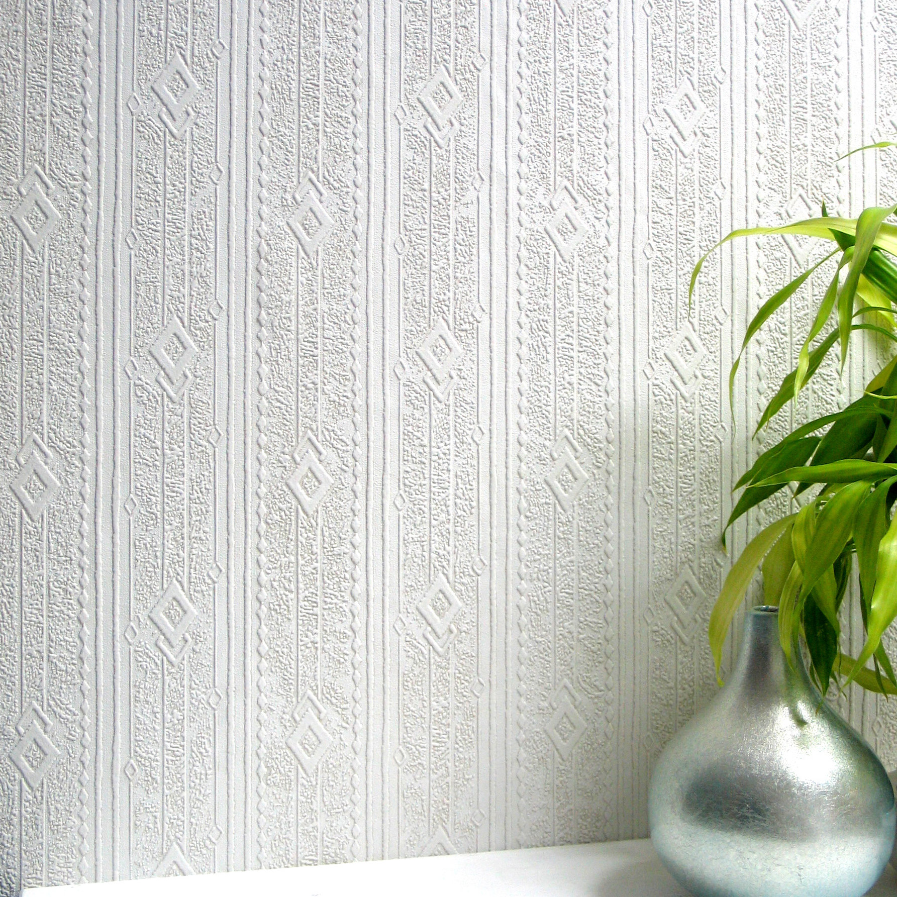 Brewster Home Fashions Anaglypta Paintable Tandle 3D Embossed Wallpaper ...