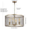 Williston Forge Kace 4 - Light Single Drum Pendant | Wayfair