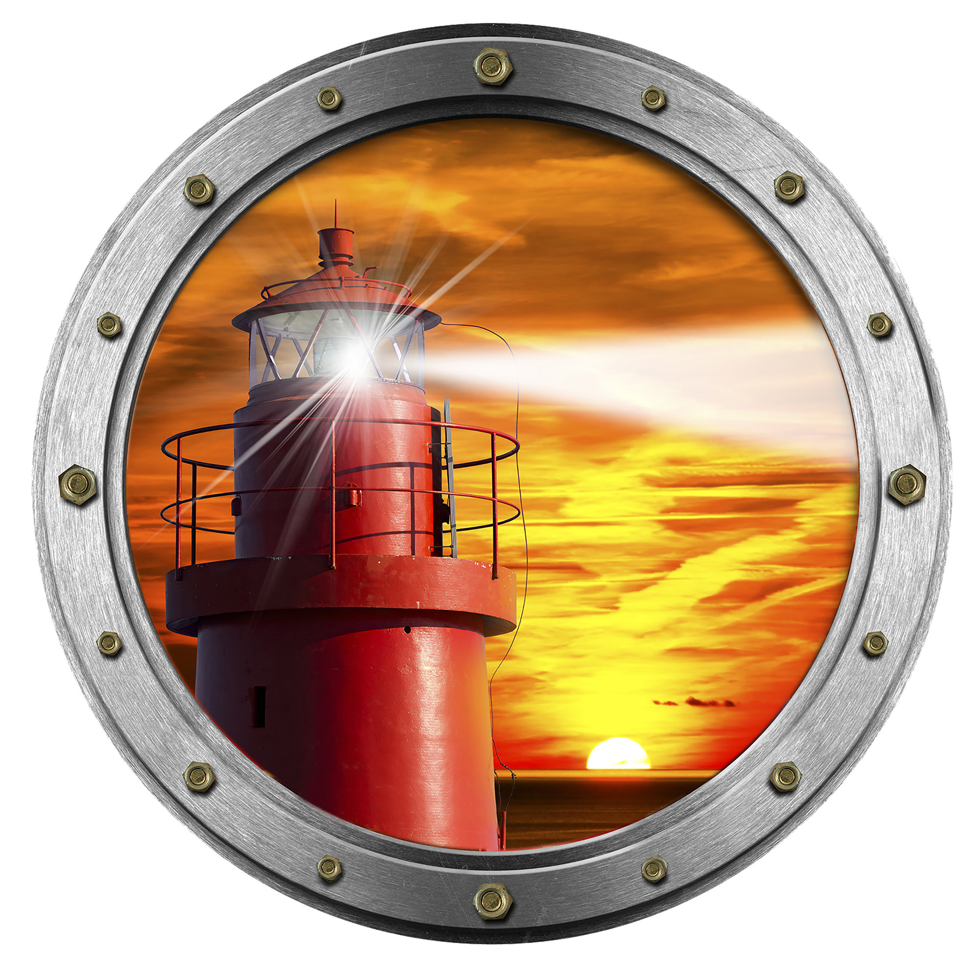 Highland Dunes Solberg Beacon Round Wall Decor & Reviews | Wayfair