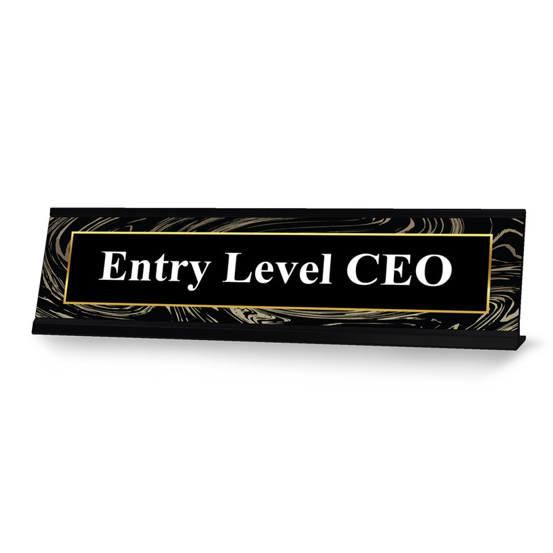 Designs ByLITA Entry Level CEO Designer Series Desk Sign | Wayfair