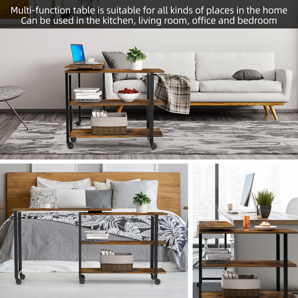 17 Stories Ollins Wheel End Table & Reviews | Wayfair