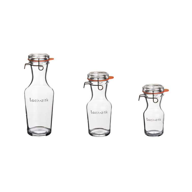 Luigi Bormioli Lock-Eat 3 Piece Storage Jar Set | Wayfair.co.uk
