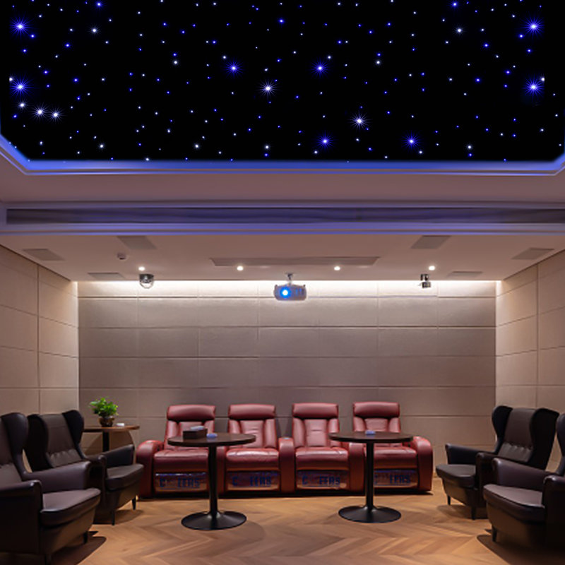 The Holiday Aisle® 13ft x 13ft LED Starlight Stage Curtain Backdrop ...