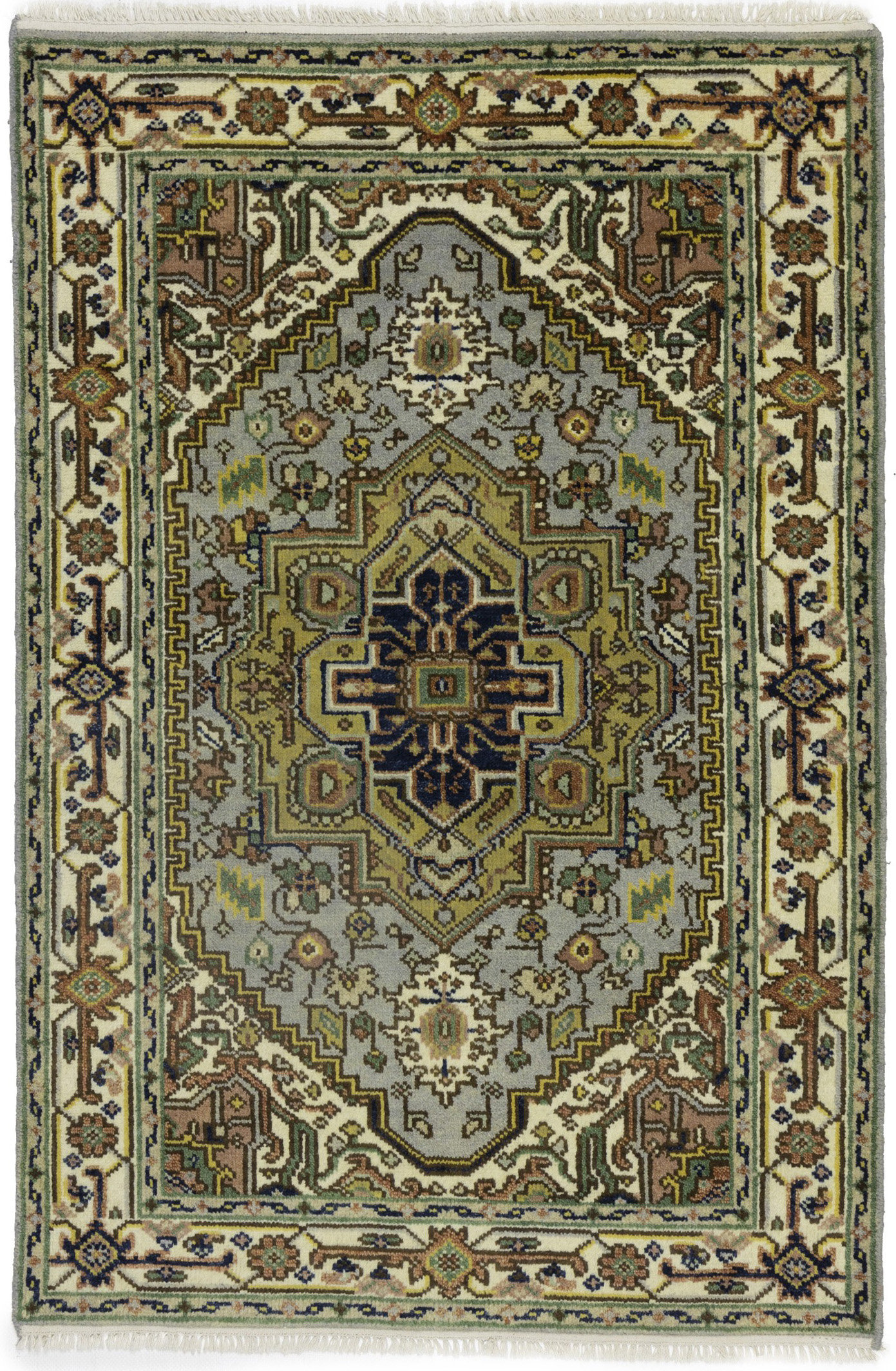 Darby Home Co Kilyan Oriental Handmade Hand-Knotted Rectangle 4' x 6 ...
