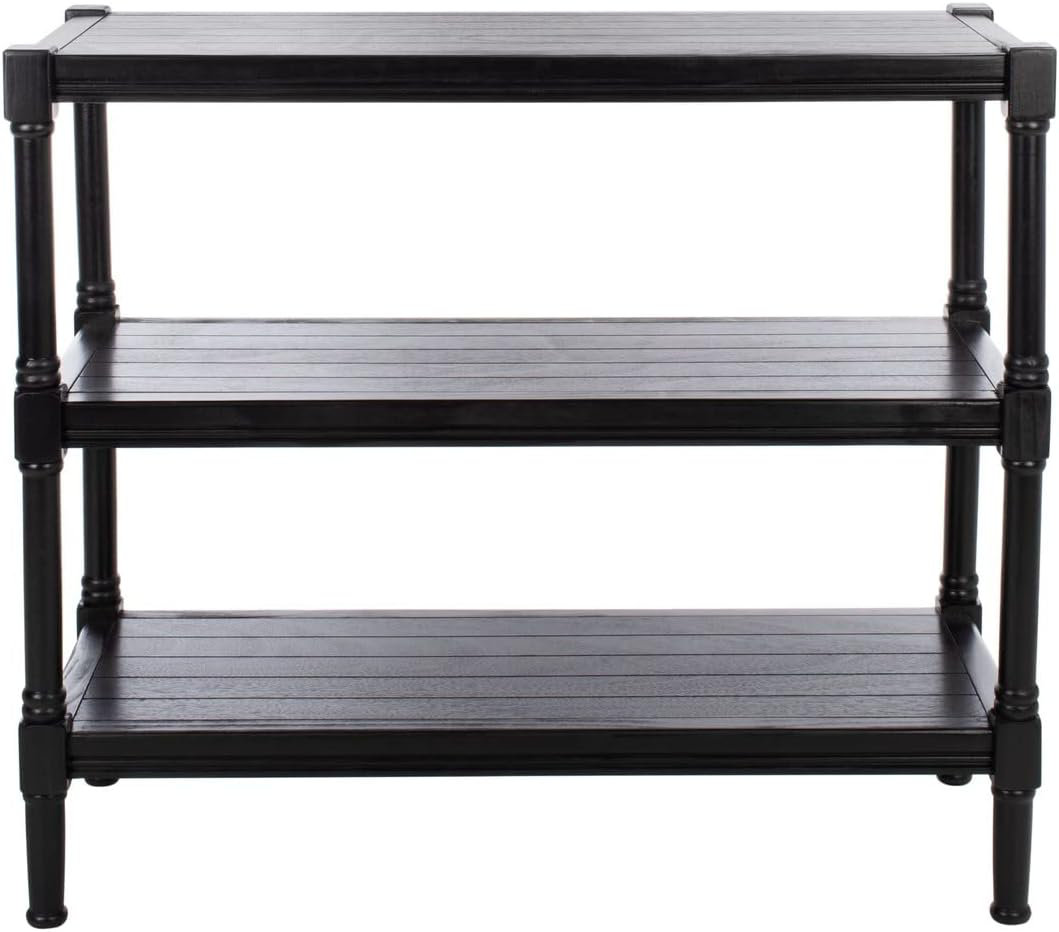 Ophelia & Co. Home Collection Black 3-Shelf Console Table | Wayfair