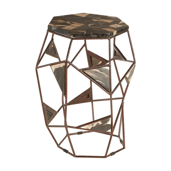 Ivy Bronx Side Table With Asymmetric Frame | Wayfair.co.uk
