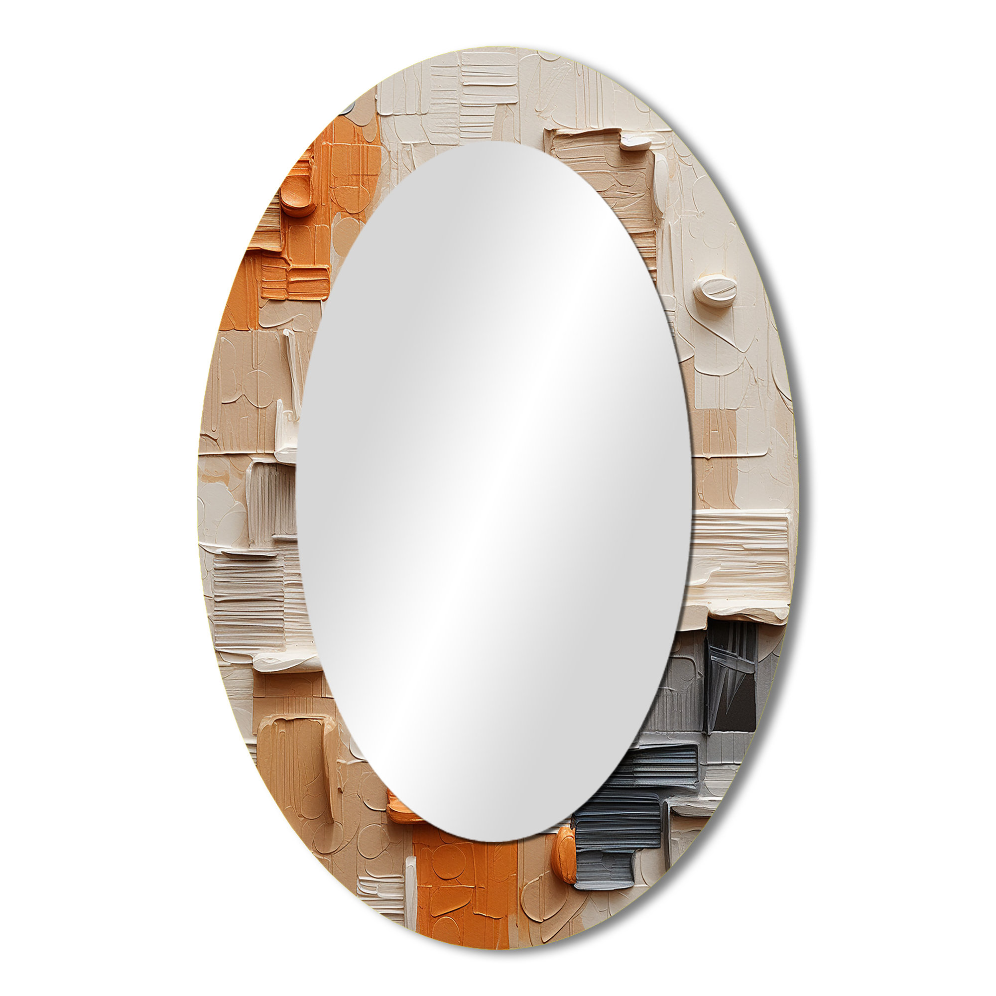 Dakota Fields Minimalism Geometrics Wizards Collage - Beige Oval Wall ...