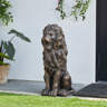 Bungalow Rose 27.75"H Oversized MGO Guardian Sitting Lion Garden Statue ...