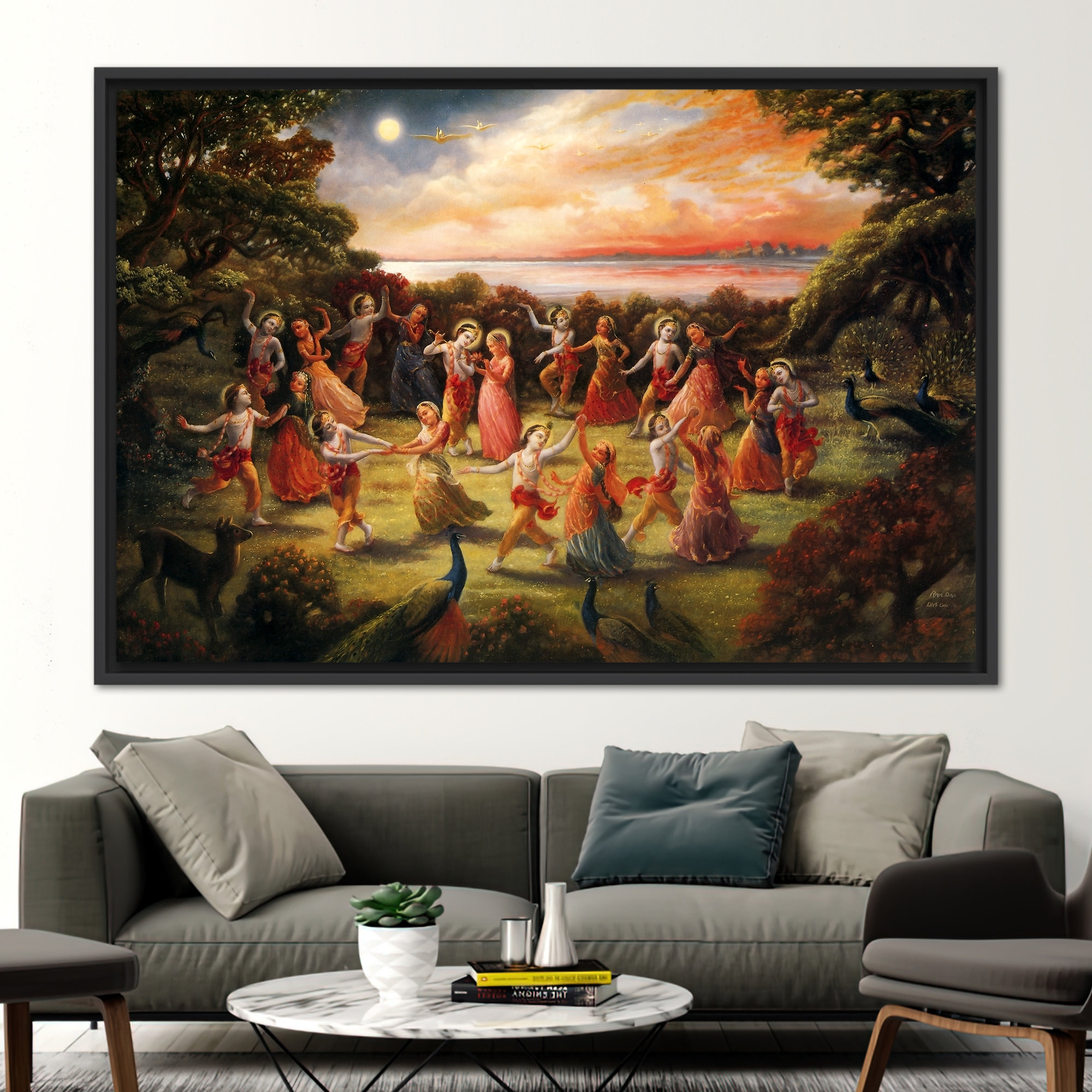 kayra export Rasa Lila Dance of Radha Krishna, Rasa Lila Dance Poster ...