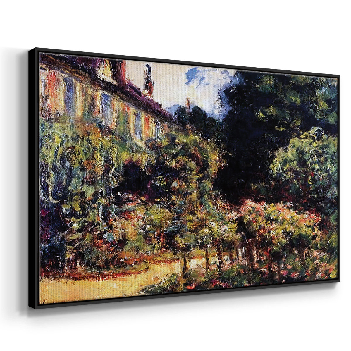 Wexford Home The Artist'S House At Giverny, 1913 Framed On Canvas Print ...