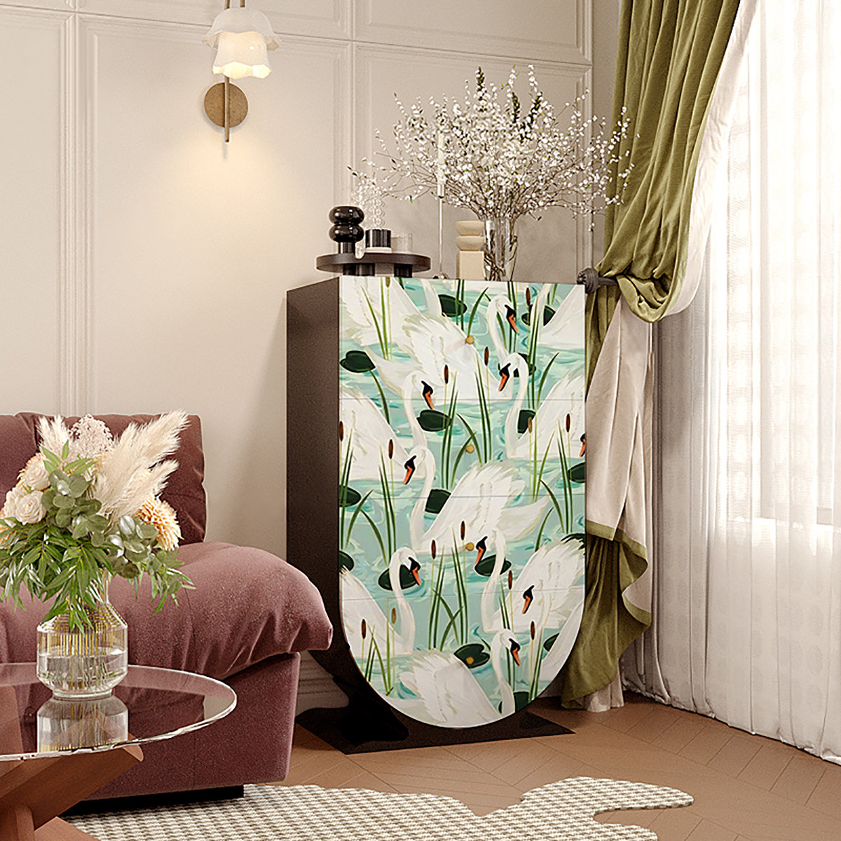 Winston Porter Nordic light luxury high-end drawer decor cabinet | Wayfair