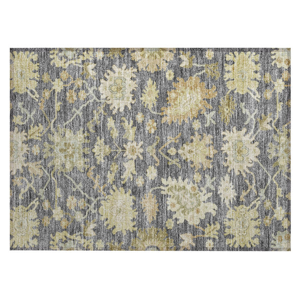 Addison Rugs Machine Washable Indoor/Outdoor Chantille ACN1150 Gray ...