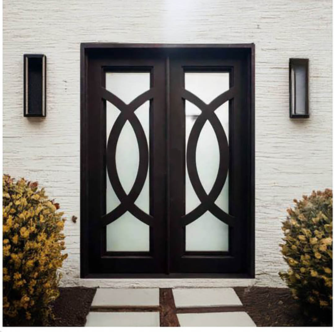 Custom Iron Door Pros Iris Iron Prehung Front Entry Doors | Wayfair