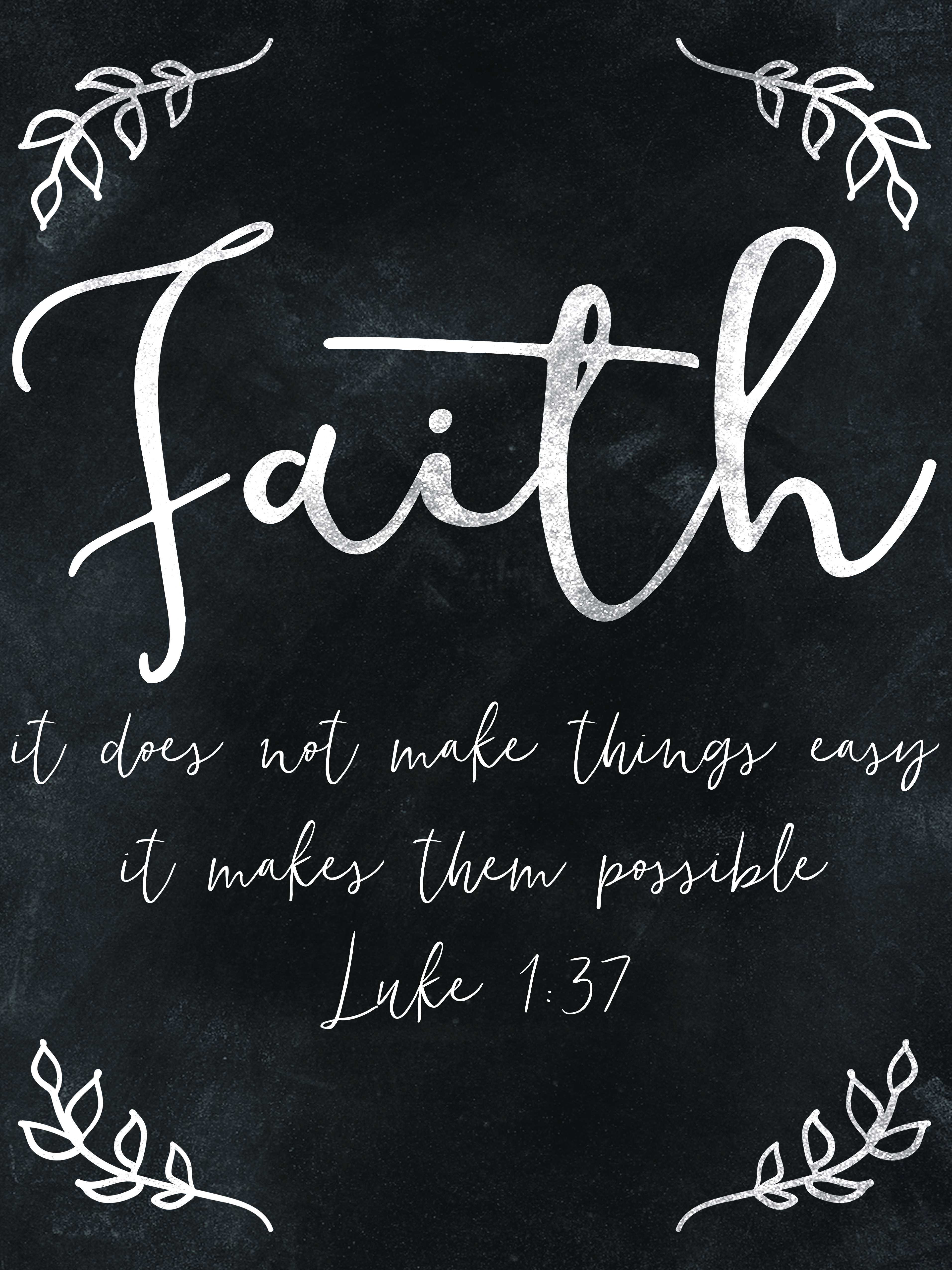 Trinx Faith Does Not Make Things Easy - Wrapped Canvas Print | Wayfair