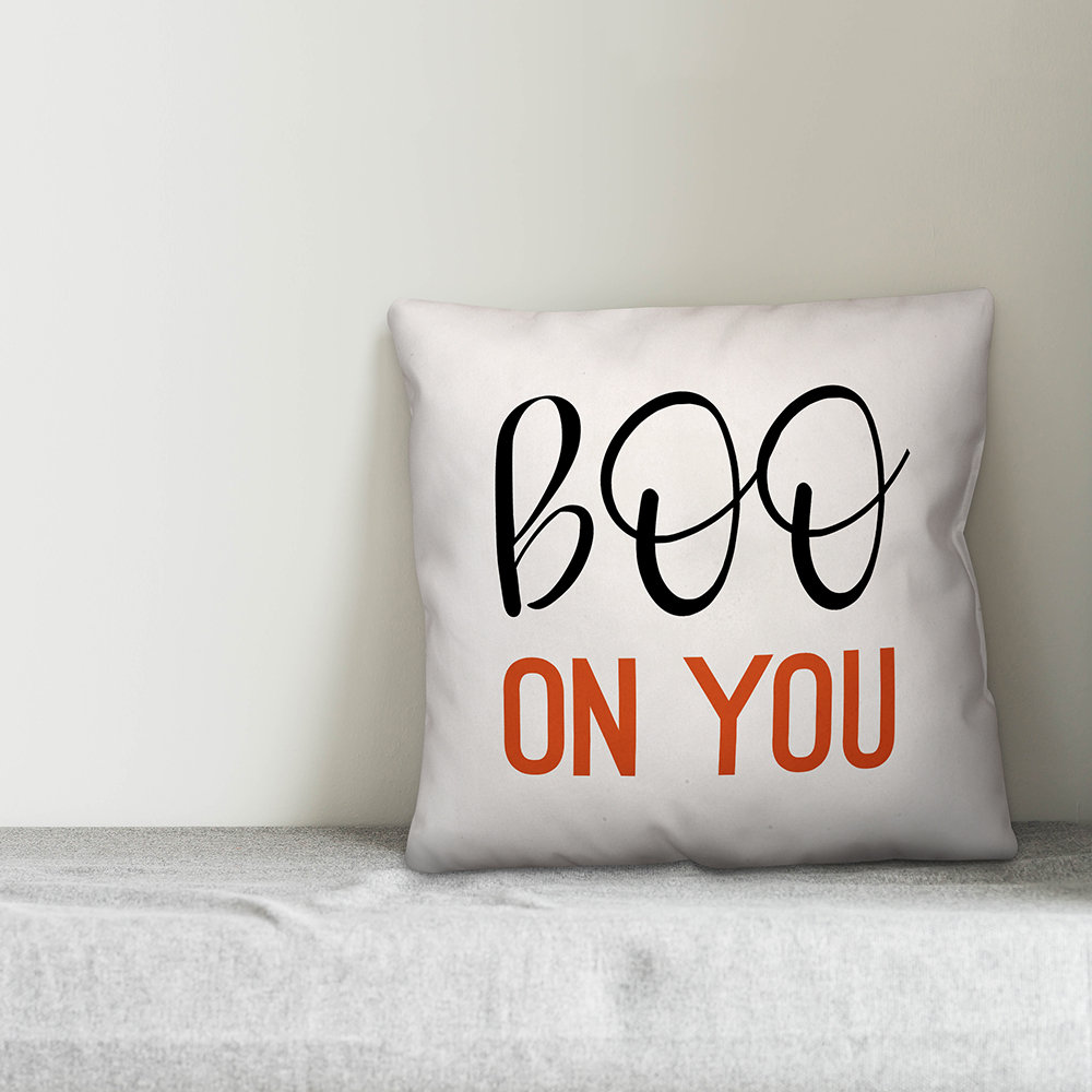 Designs Direct Creative Group Boo on You Throw Pillow | Wayfair