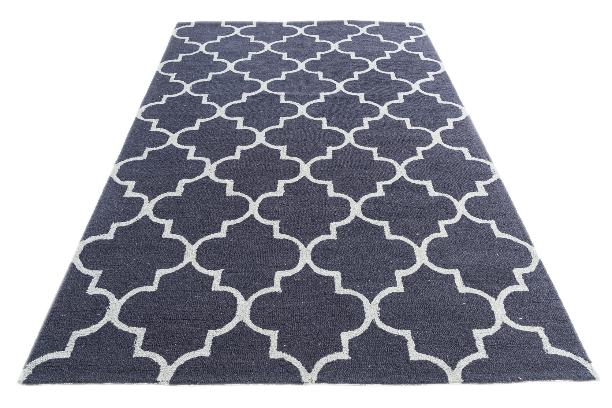 Isabelline Ohare Navy Blue Rug | Wayfair