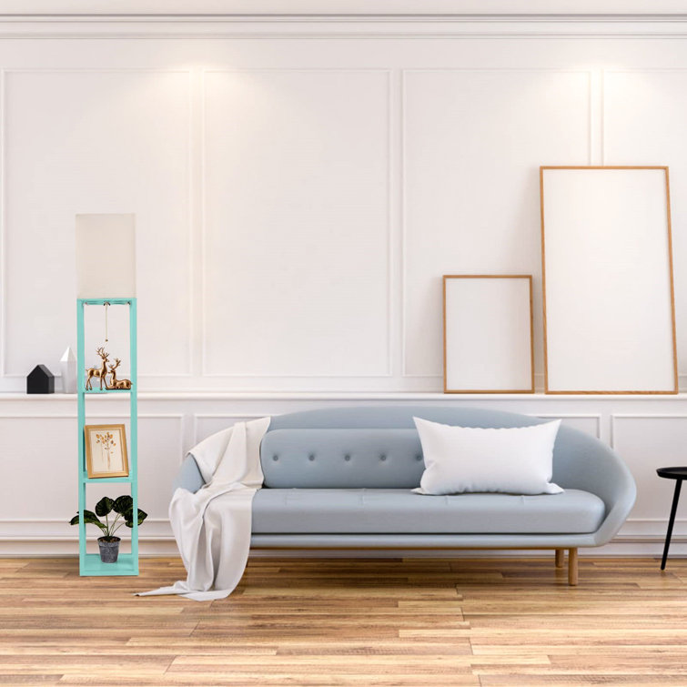 Ebern Designs Liddie 158cm Green Column Floor Lamp | Wayfair.co.uk