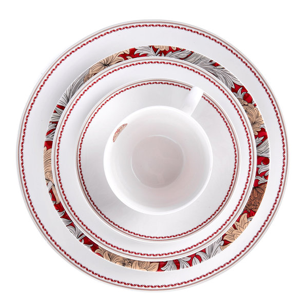 STP Goods Autumn Garden Fine China Dinnerware Set - Service for 4 ...