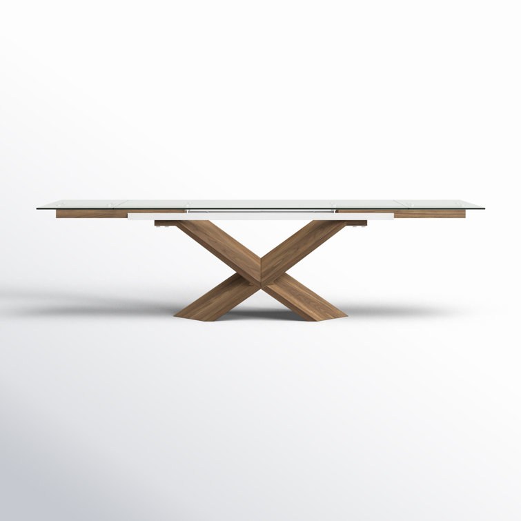 AllModern Albis Extendable Glass Dining Table | Wayfair