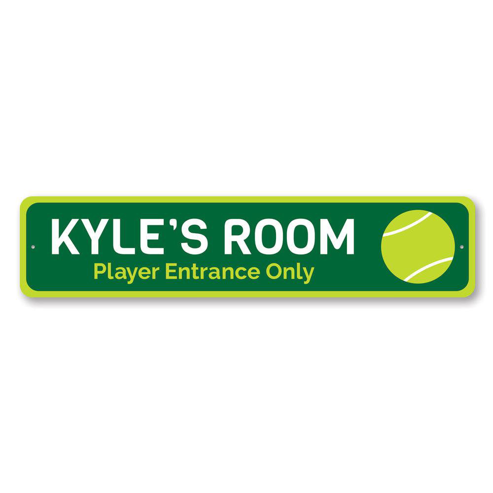 Lizton Sign Shop, Inc Tennis Player Entrance Only Aluminum Sign | Wayfair