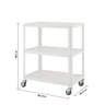 TRINITY 30 in. 3-Tier Metal Utility Cart w/ Wheels & Reviews | Wayfair