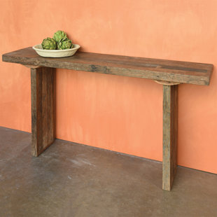 Modern Farmhouse Solid Wood Console Tables You'll Love | Wayfair