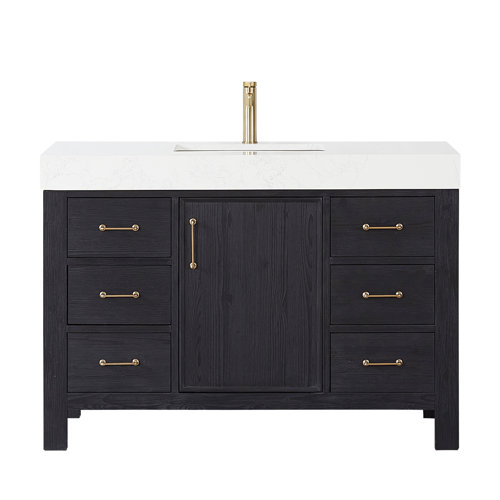 48 Inch Black Bathroom Vanities You'll Love | Wayfair