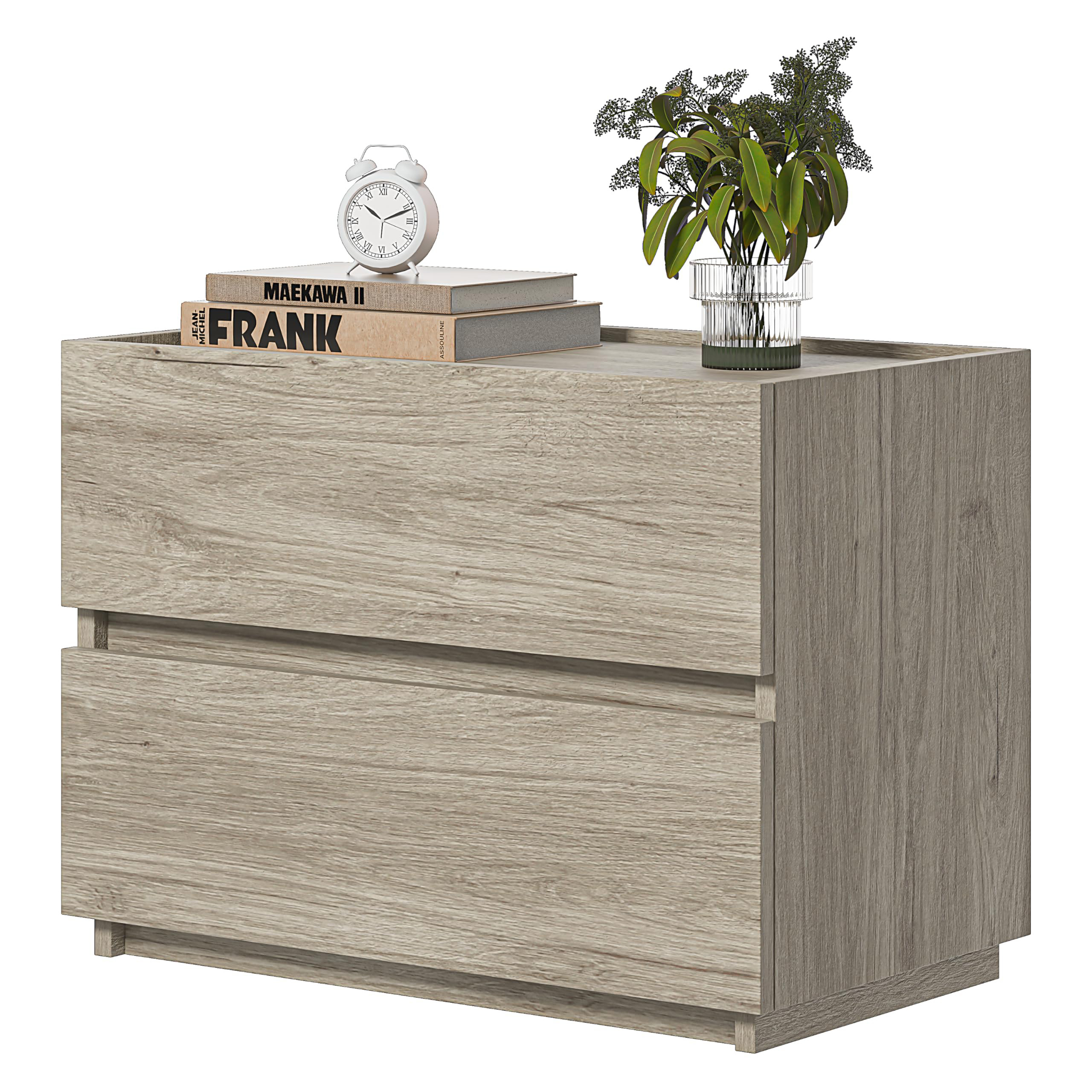 Ebern Designs Stackable 2 Drawer Dresser, Small Dressers for Closet ...