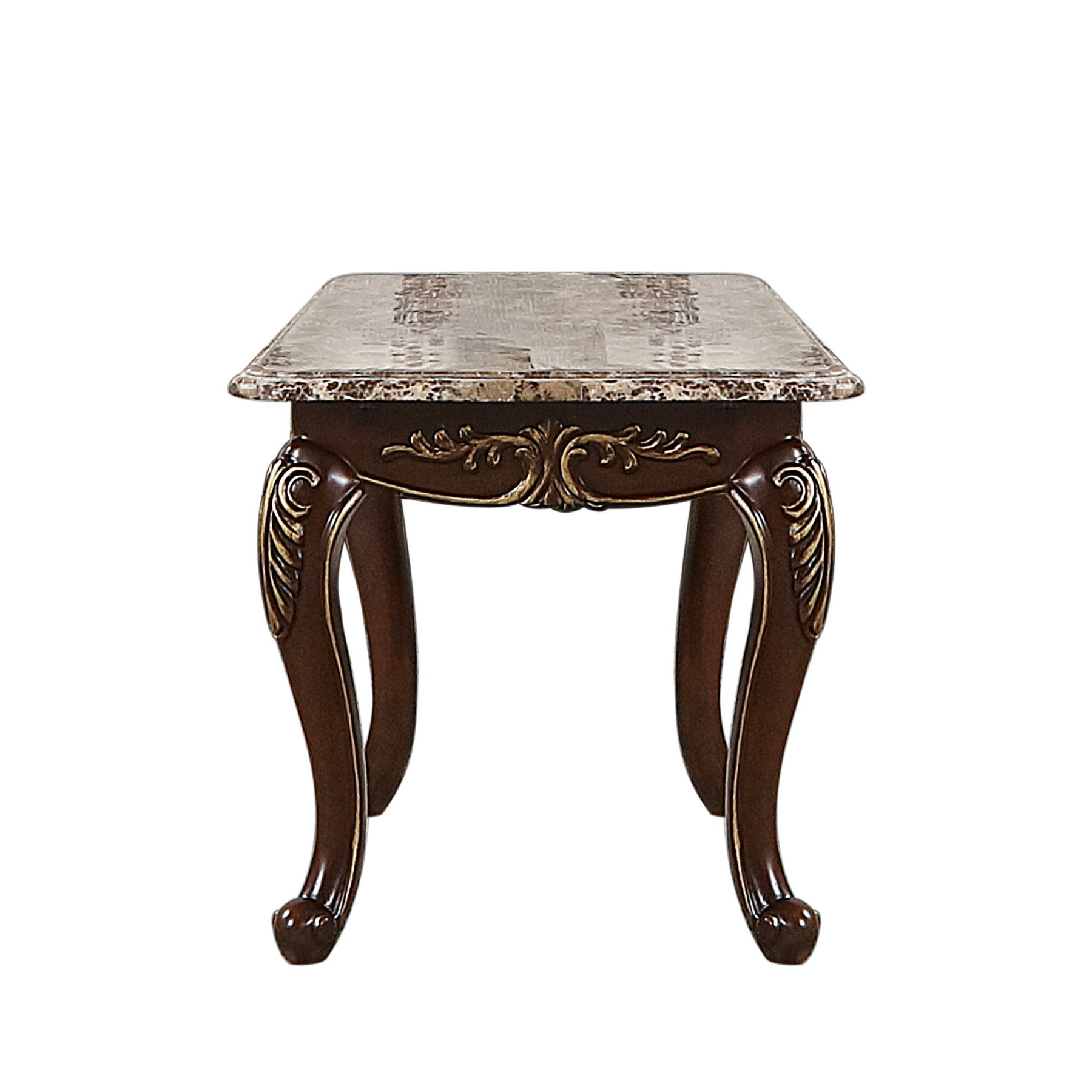 Rosdorf Park Gloria End Table With Real Marble Top And High-Quality ...