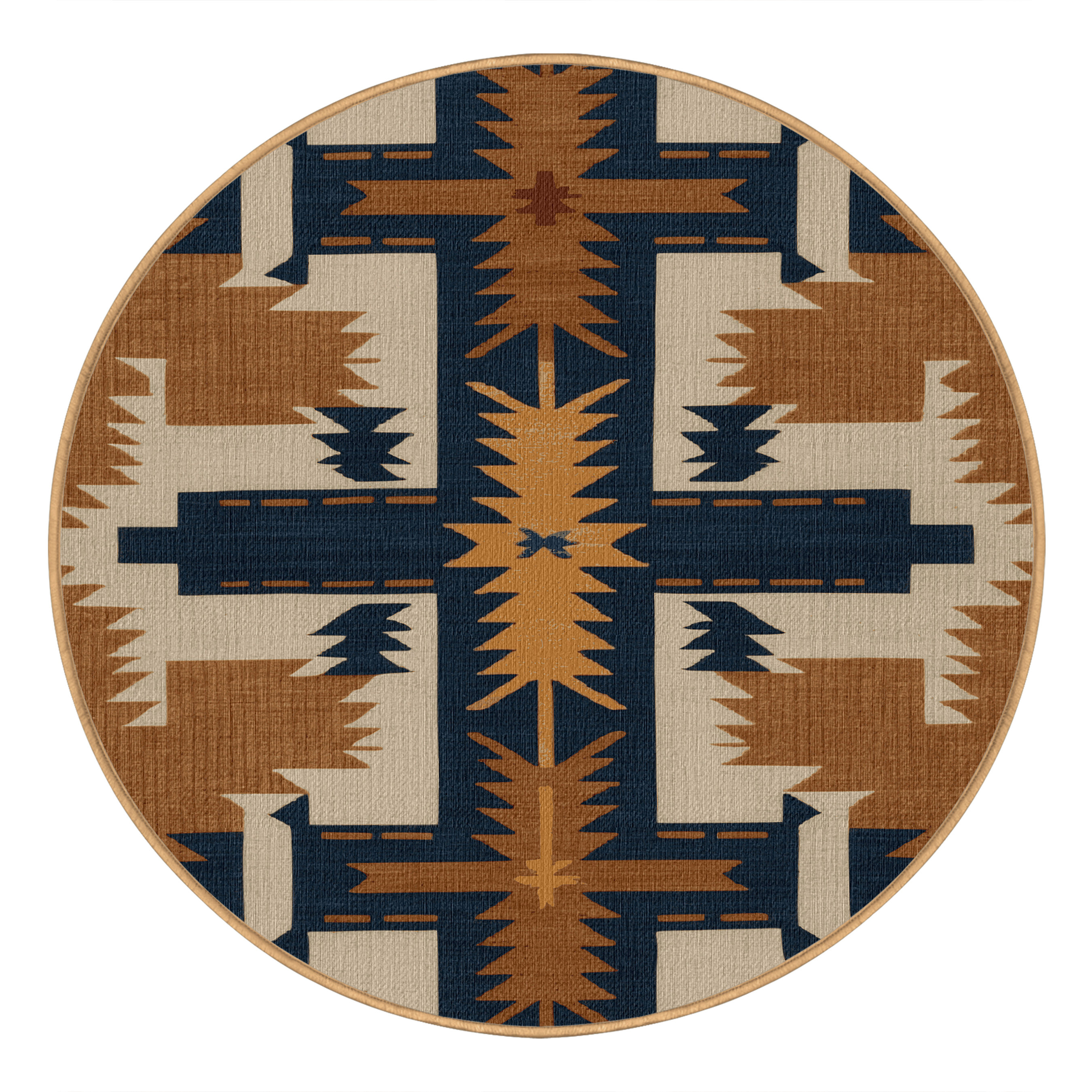 Foundry Select Washable Apache Crosses Southwestern Area Rug | Wayfair