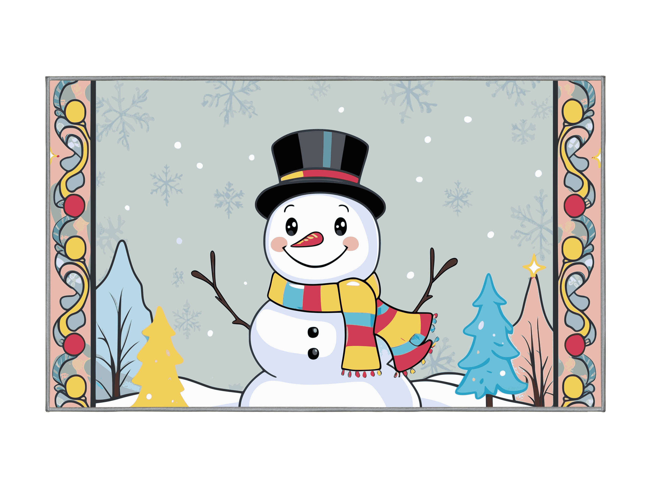 The Holiday Aisle® Christmas Winter Holiday Rug - Wayfair Canada