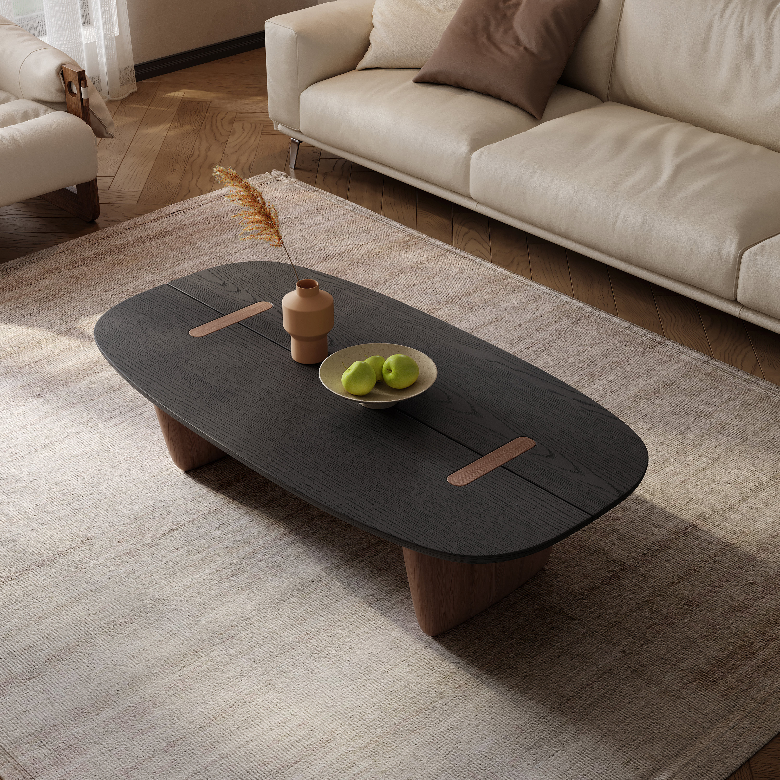 Latitude Run® Alyson Oval Wood Coffee Table - Wayfair Canada