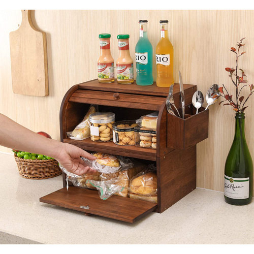 Loon Peak® Fanch Wood Food Storage Container Set | Wayfair