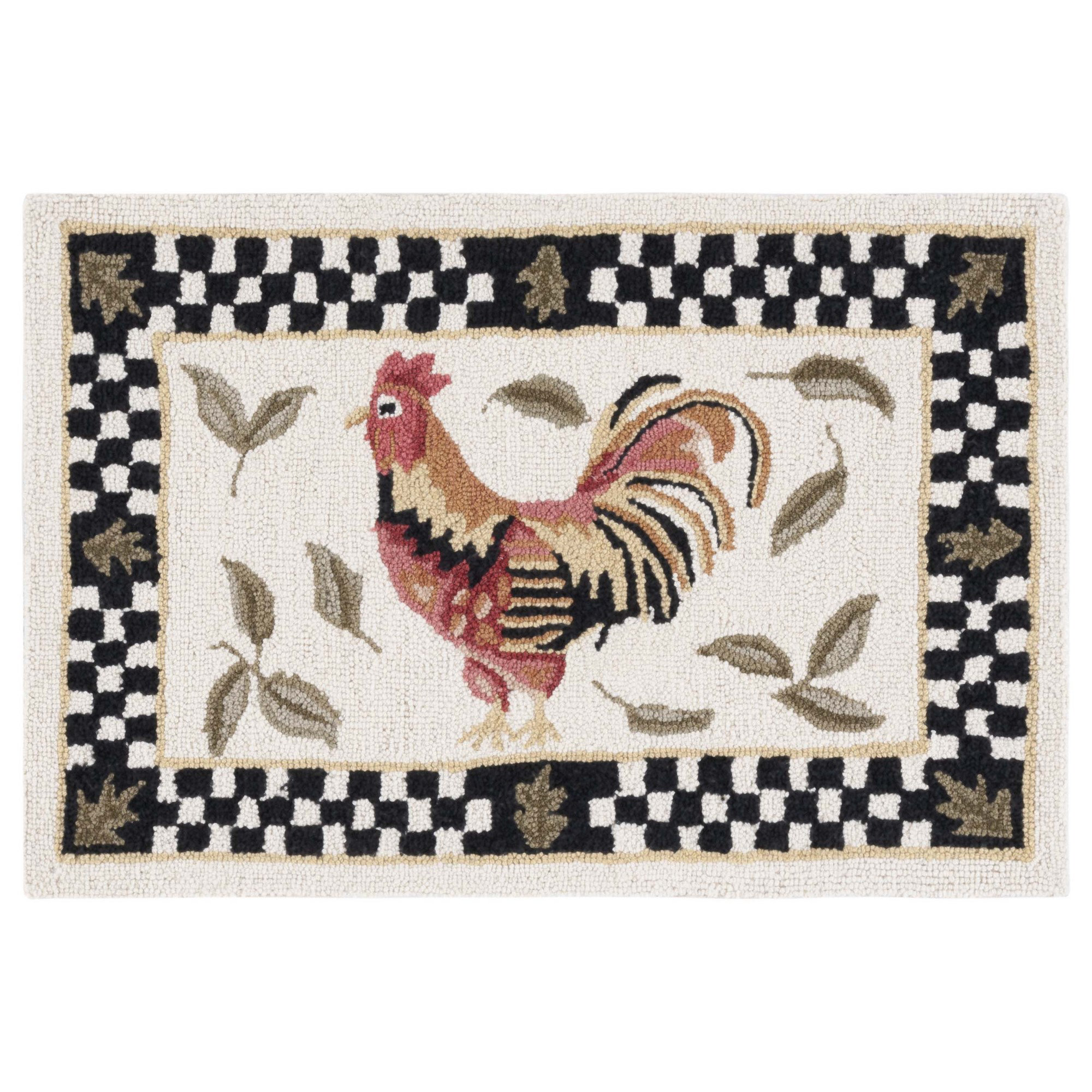 August Grove® Abdulrhman Vintage Posters Wool And Cotton With Latex Rug ...