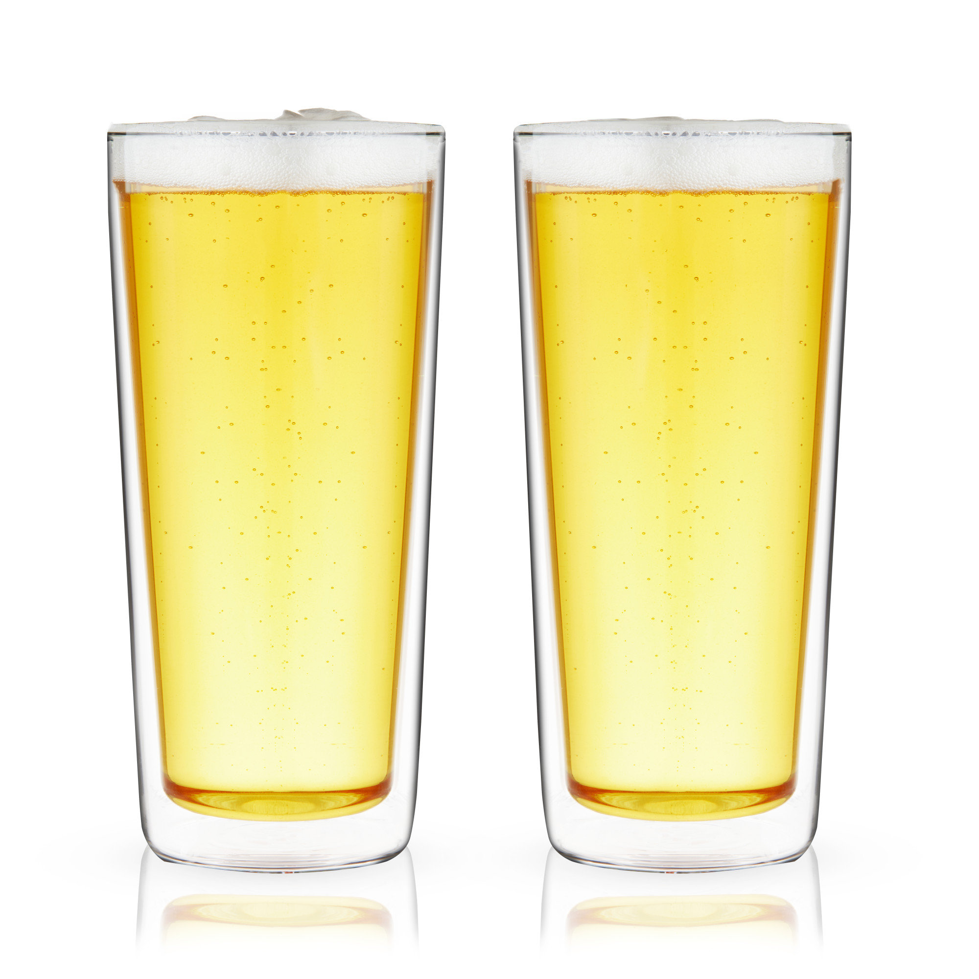 True Double-Walled Pint Glasses | Wayfair