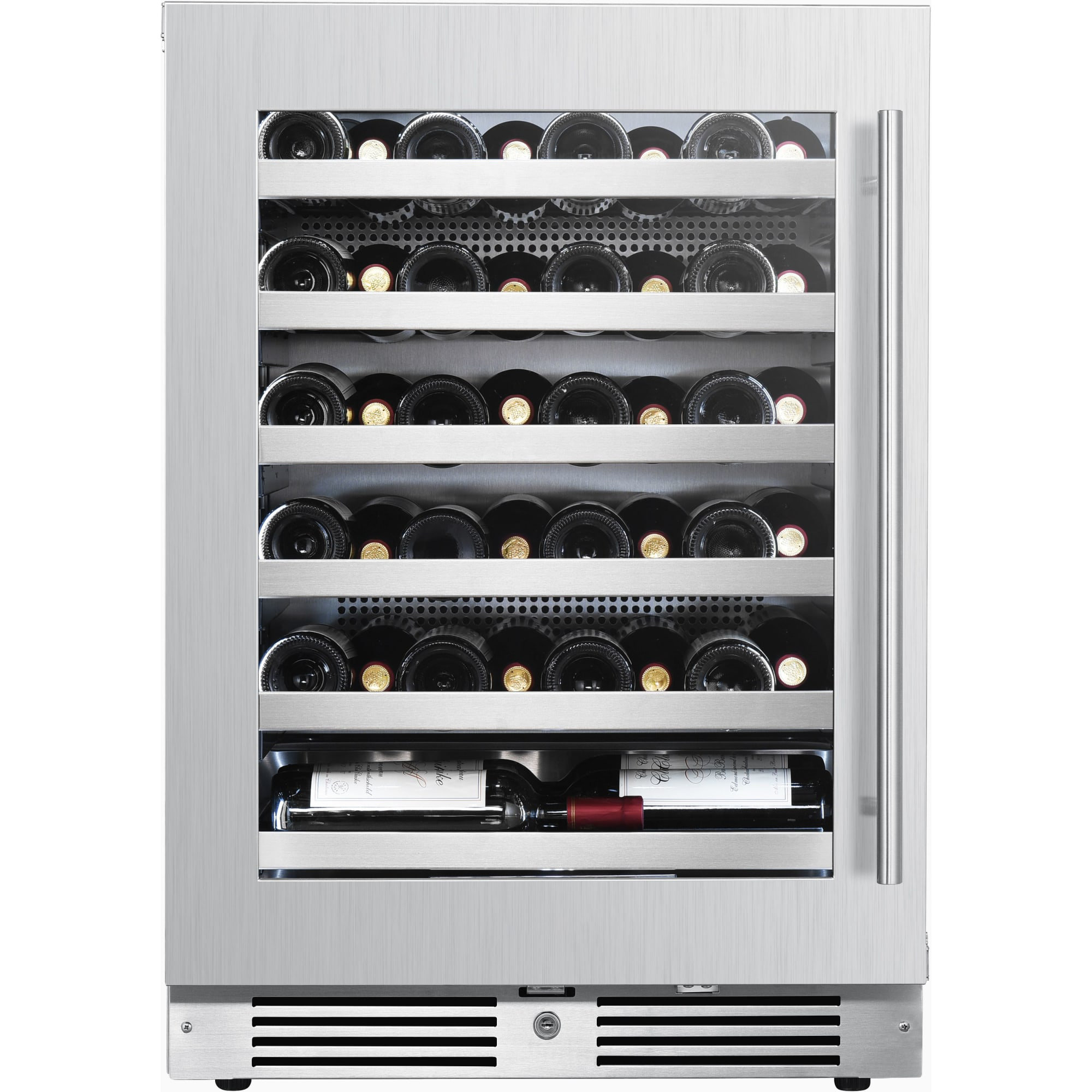 Landmark 24 Inch Wide 44 Bottle Capacity Single Zone Wine Cooler with ...