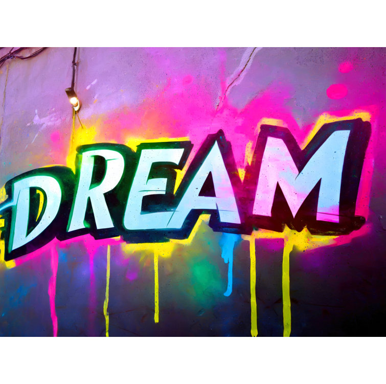 Wrought Studio Neon Graffiti Dream 3 by Stephen Chambers - Wrapped ...