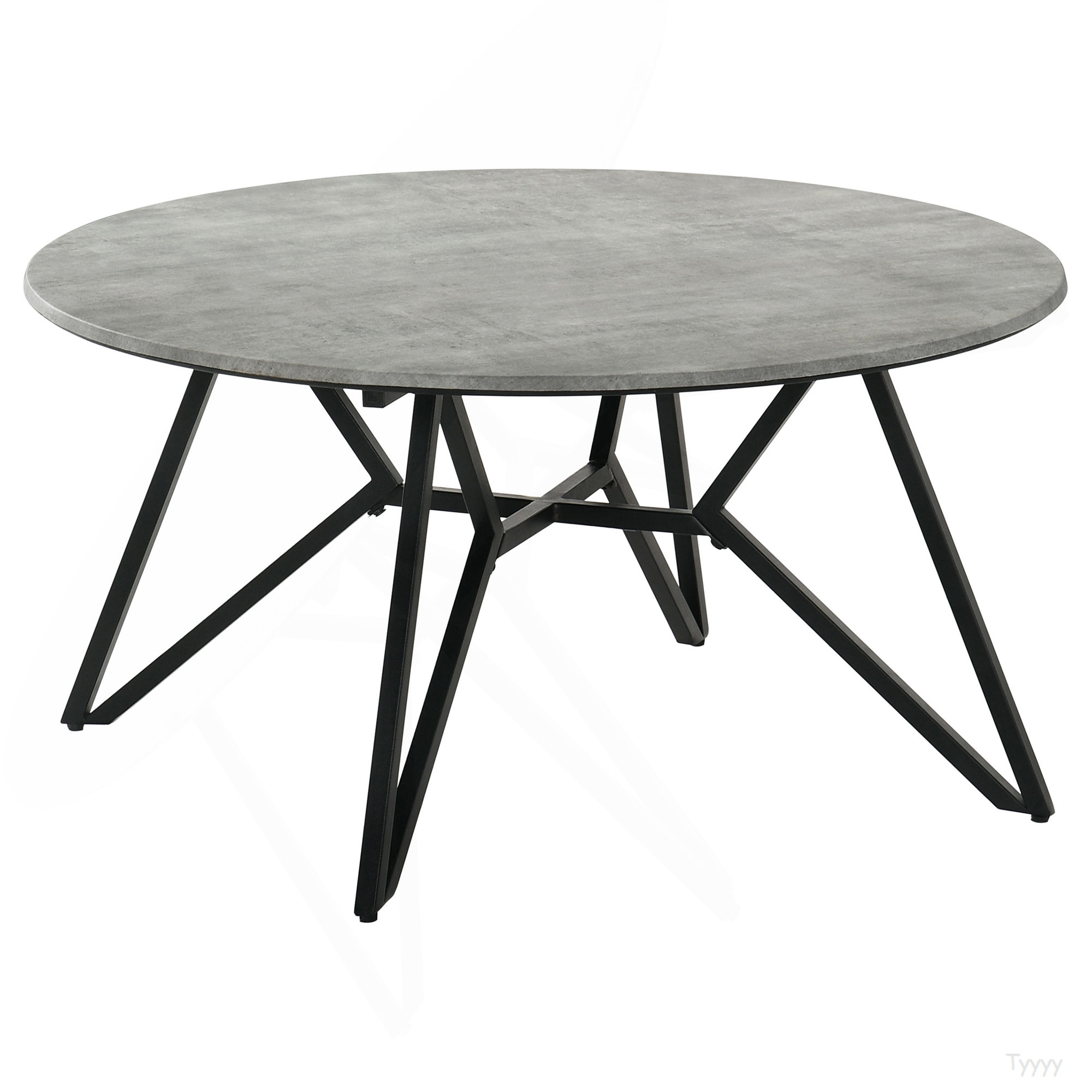 George Oliver Garfield Cement 2-Piece Round Smarttop Coffee And End ...