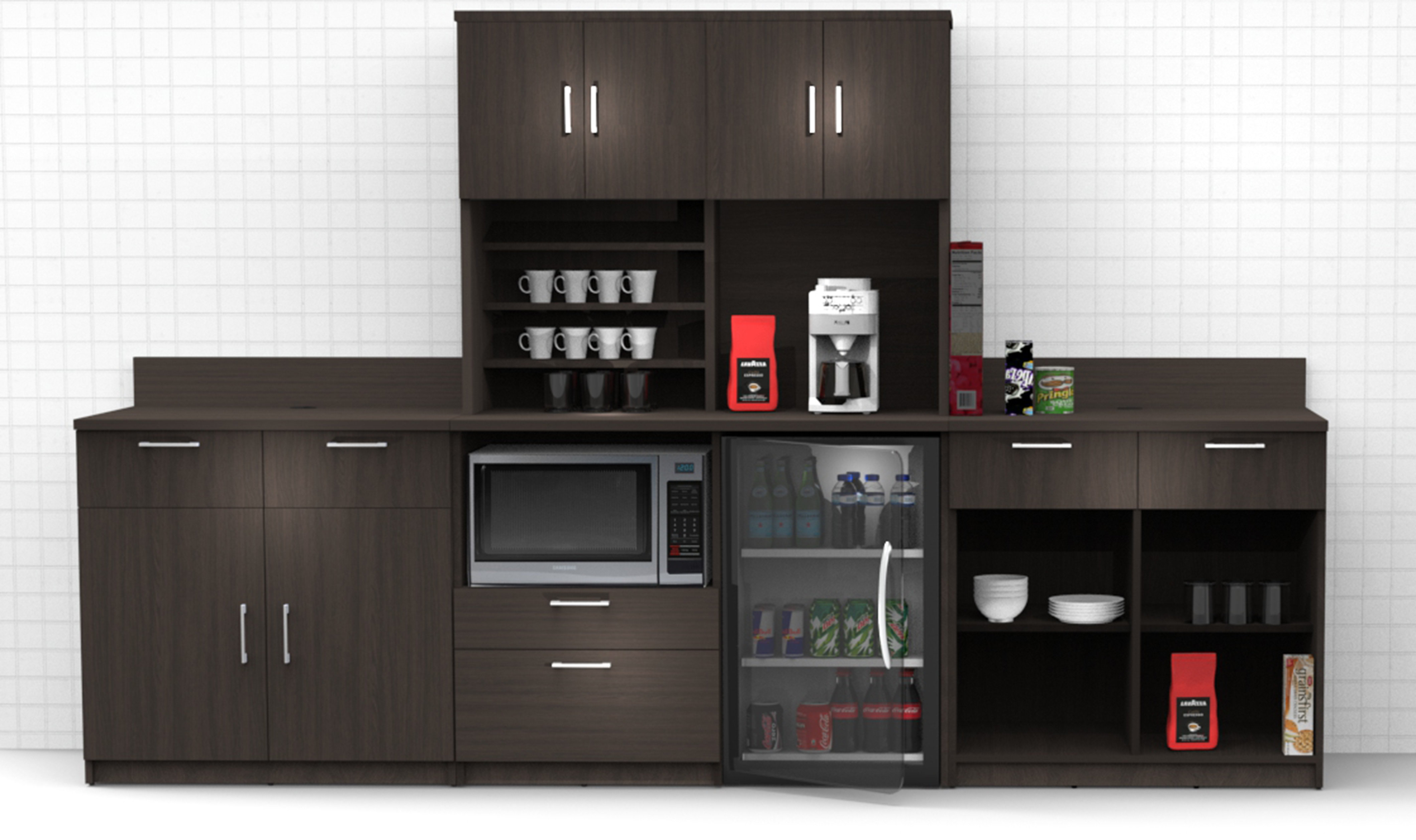 Breaktime Buffet Sideboard Kitchen Break Room Lunch Coffee Kitchenette ...