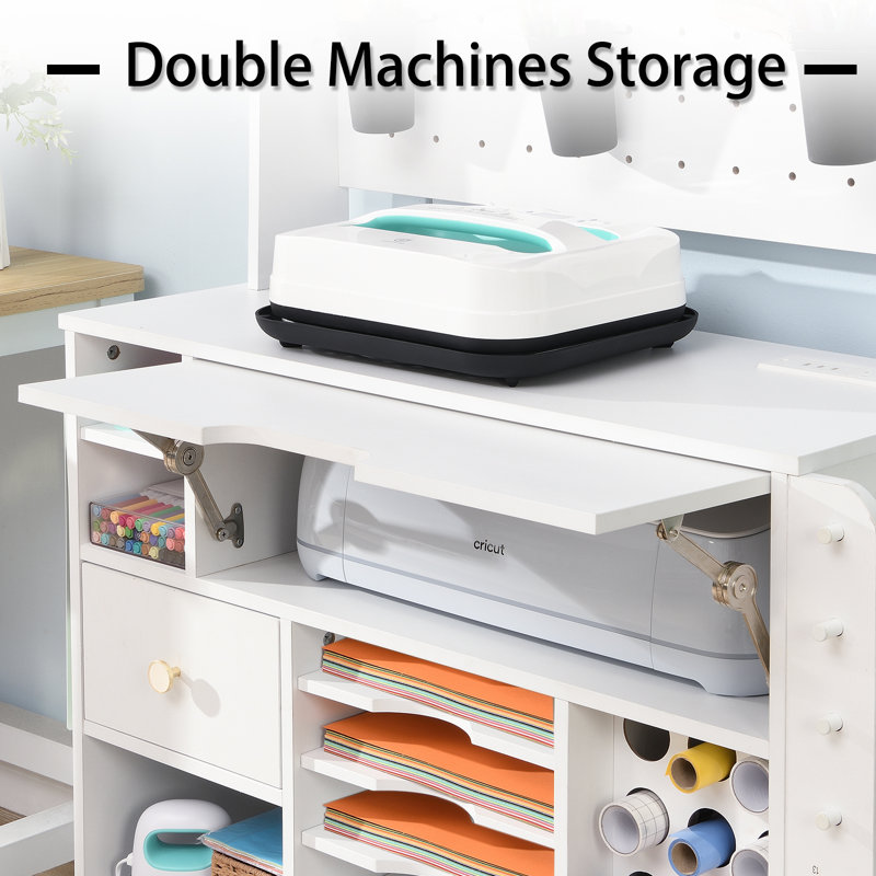 Latitude Run® Craft Storage Organizer Compatible with Cricut Machines ...