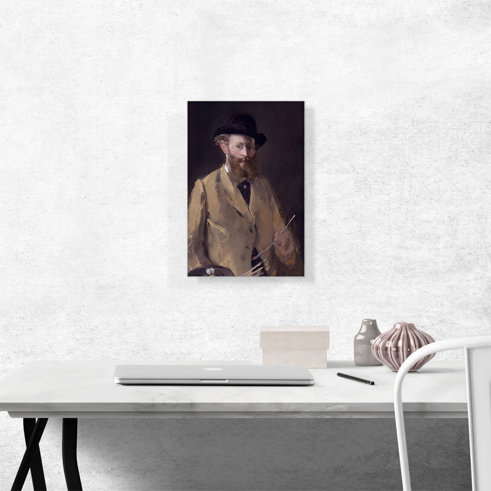ARTCANVAS Self-Portrait with Palette 1879 by Edouard Manet - Wrapped ...
