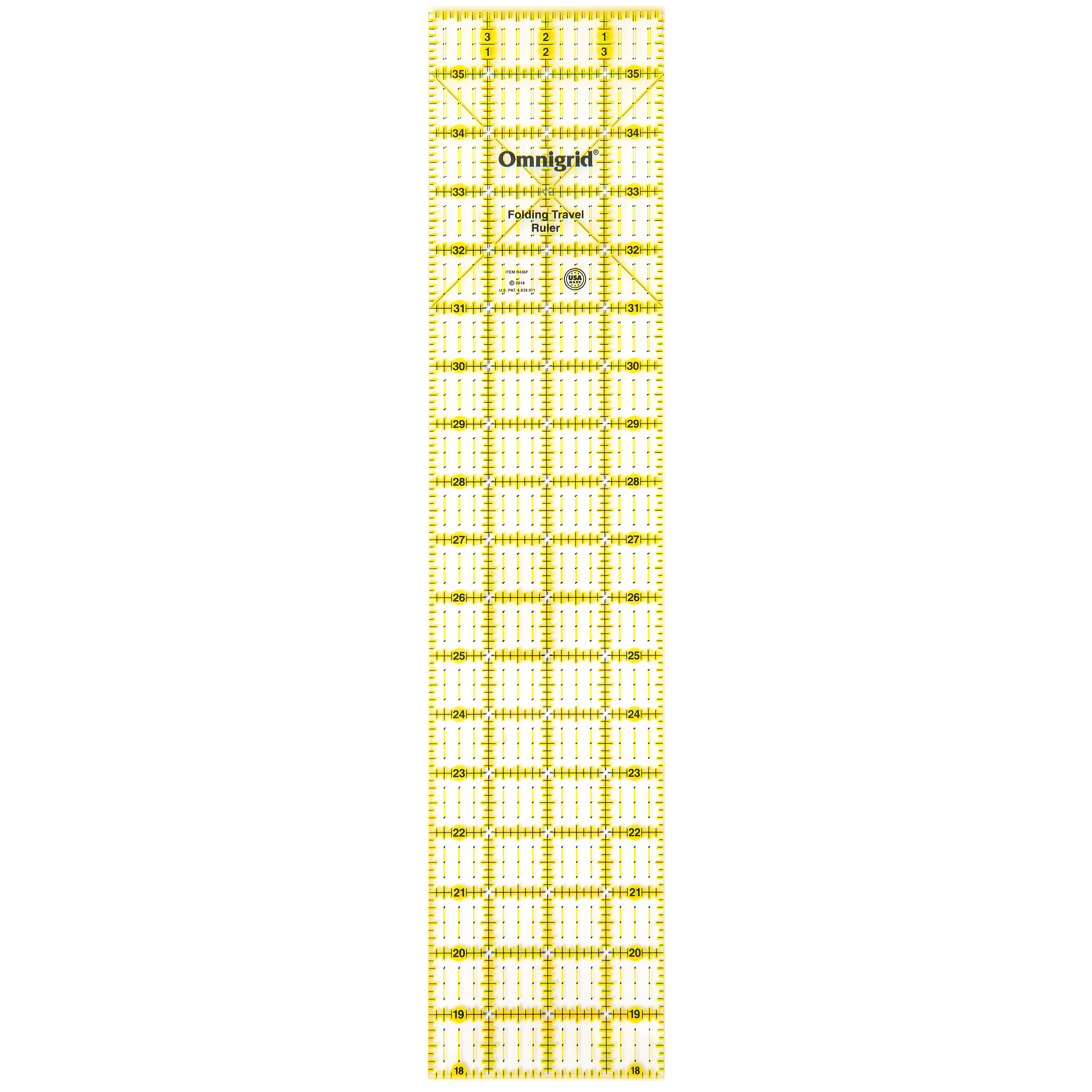 Omnigrid 4" x 36" Rectangle Folding Quilting and Sewing Ruler - Wayfair ...