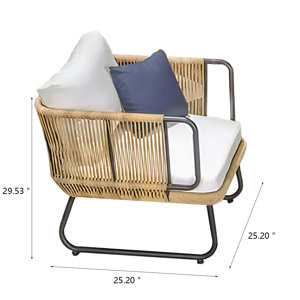 Bayou Breeze Bernadeu Outdoor Lounge Chair | Wayfair