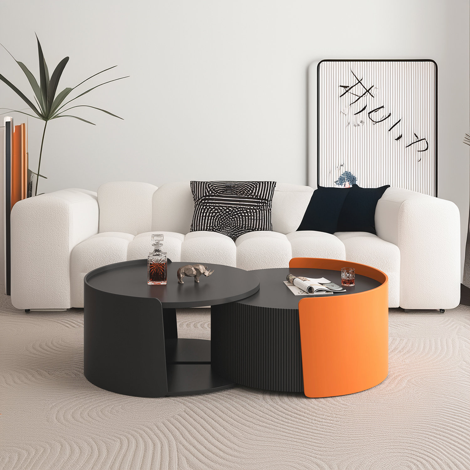 Ivy Bronx Round Nesting Coffee Table - Wayfair Canada