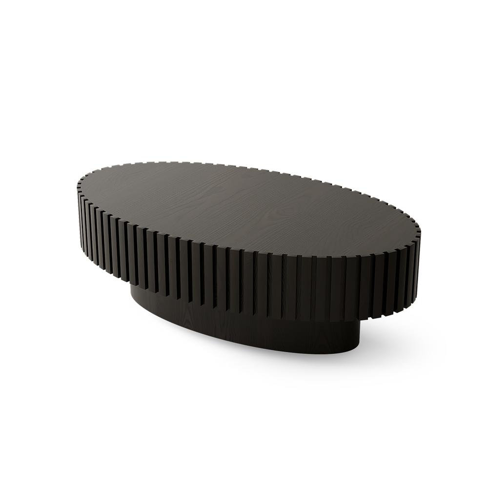 Latitude Run® Elegant Oval Pedestal Coffee Table | Wayfair