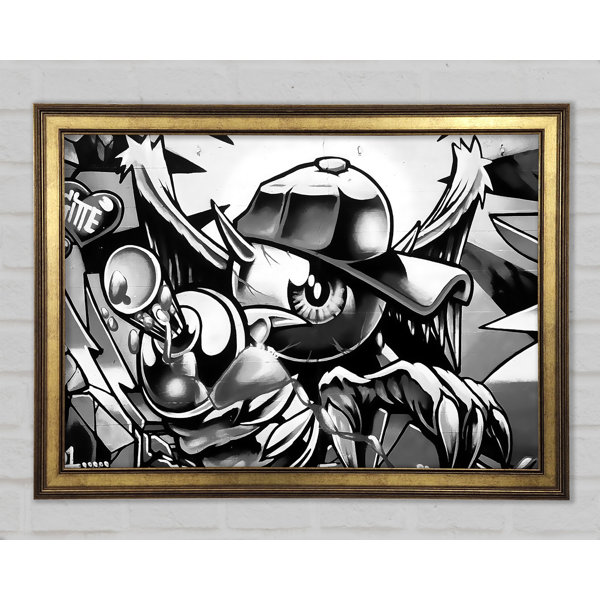 Happy Larry Spray Can Kid Framed Print | Wayfair.co.uk