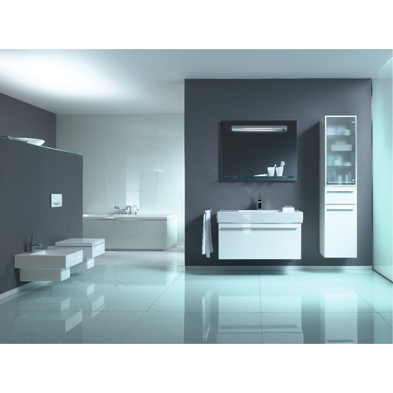 Duravit Vero Dual-Flush Square/Rectangular Wall-Mount Toilet with ...