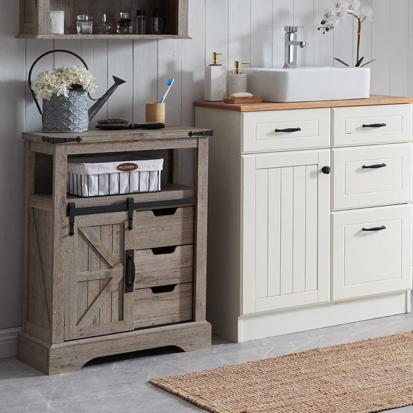 Gracie Oaks Freestanding Bathroom Cabinet | Wayfair